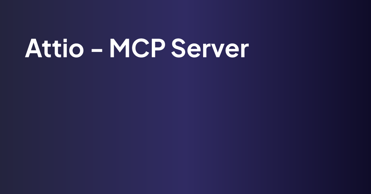 Attio - MCP Server